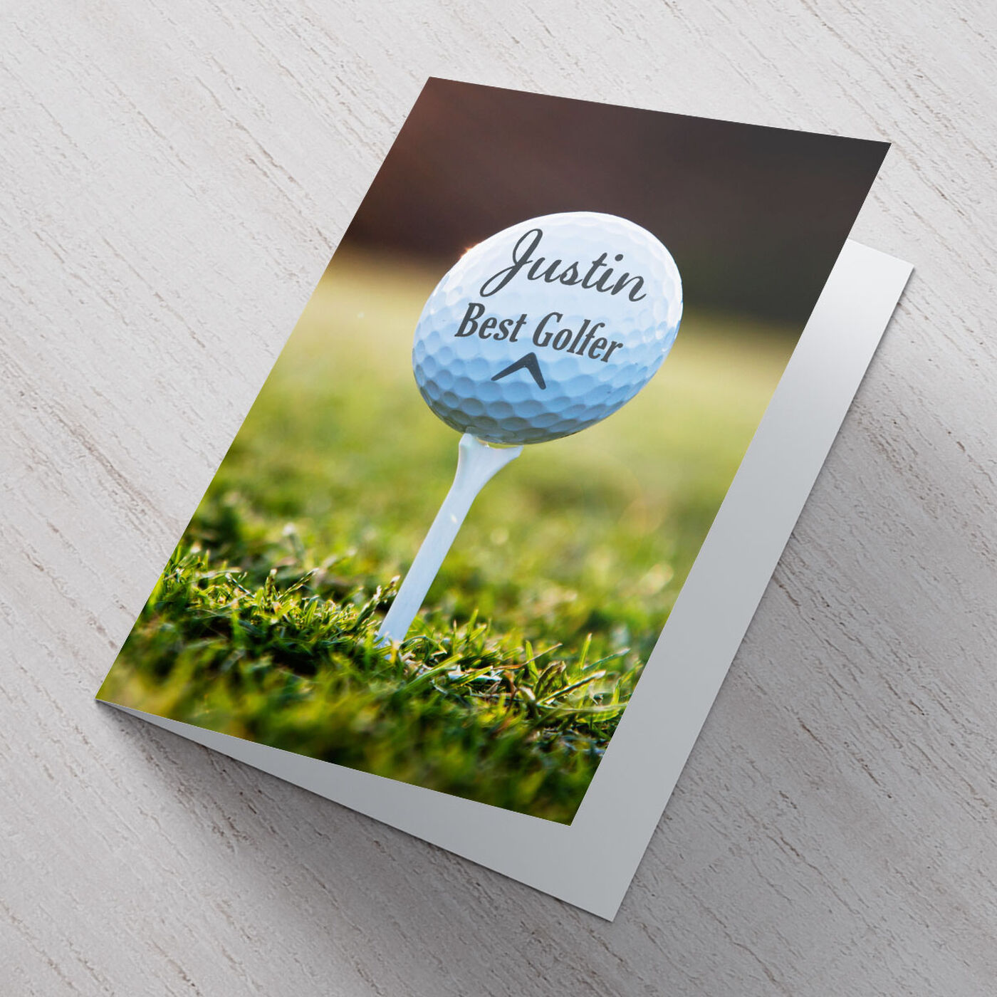Personalised Card - Best Golfer | GettingPersonal.co.uk