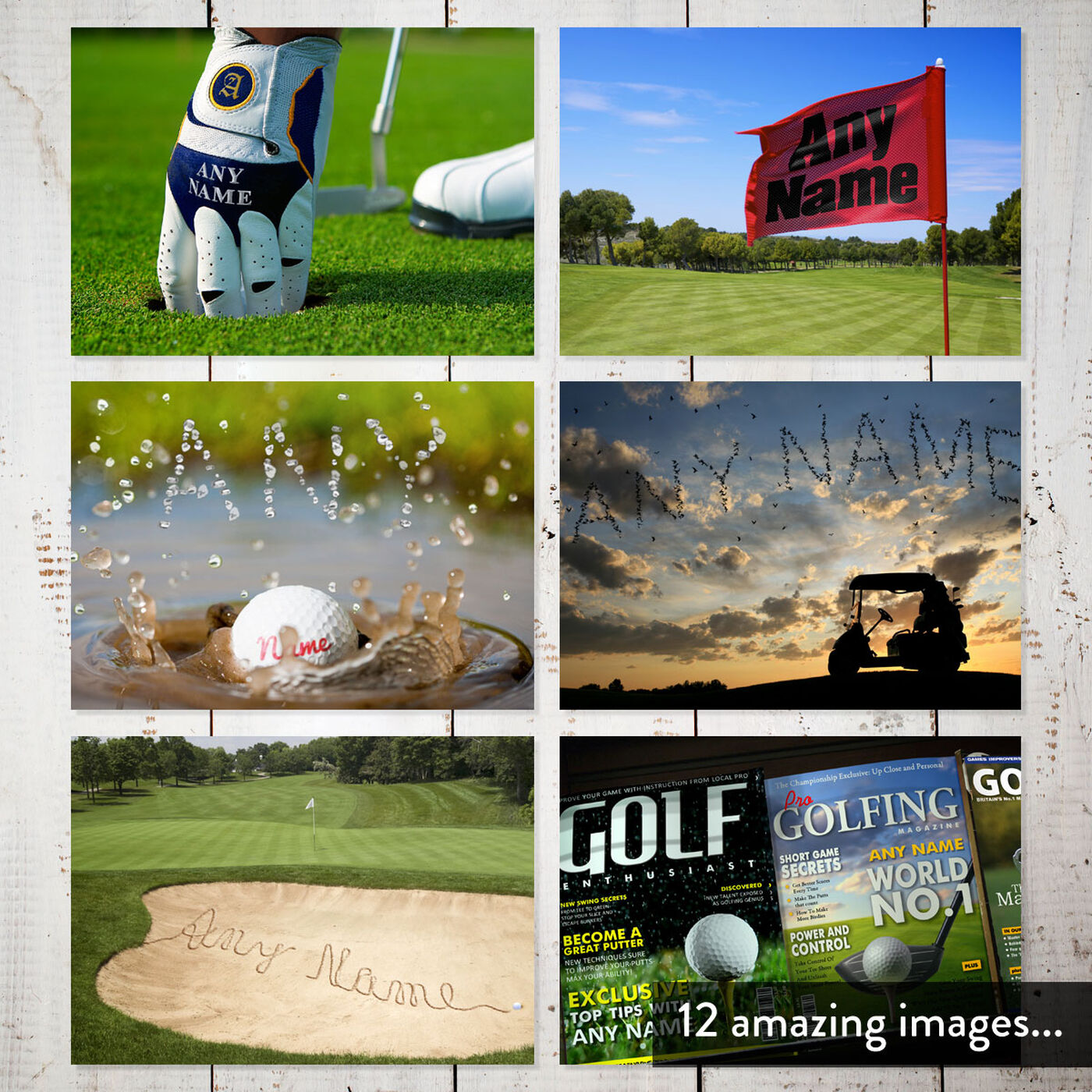 Personalised Golf Calendar | GettingPersonal.co.uk