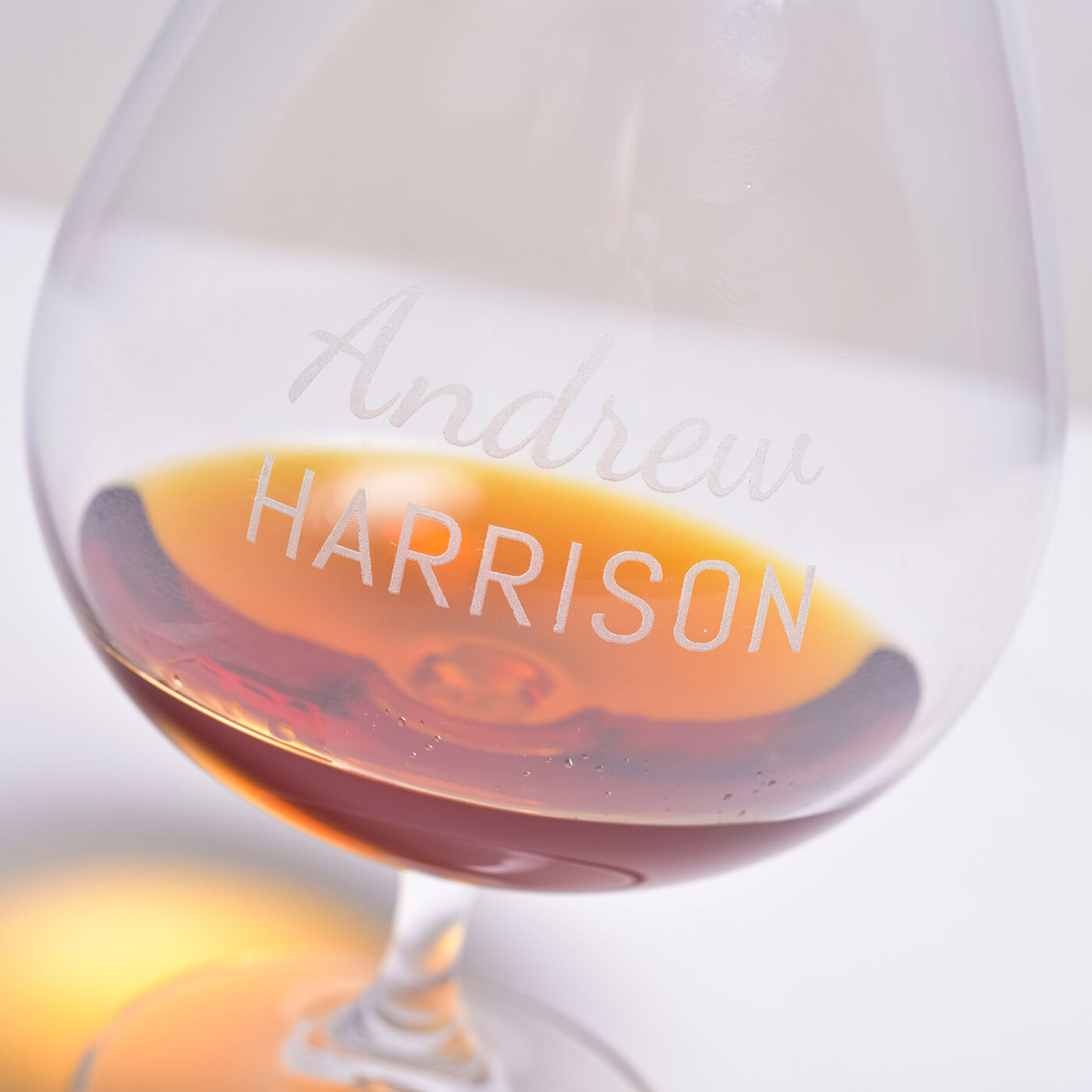 Personalised Balloon Brandy Glass - Name | GettingPersonal.co.uk