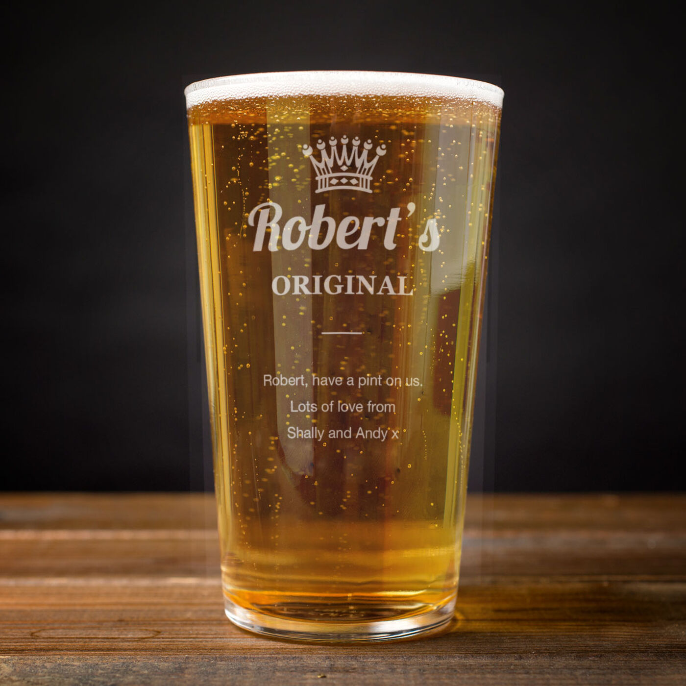 Personalised Pint Glass - Original | GettingPersonal.co.uk