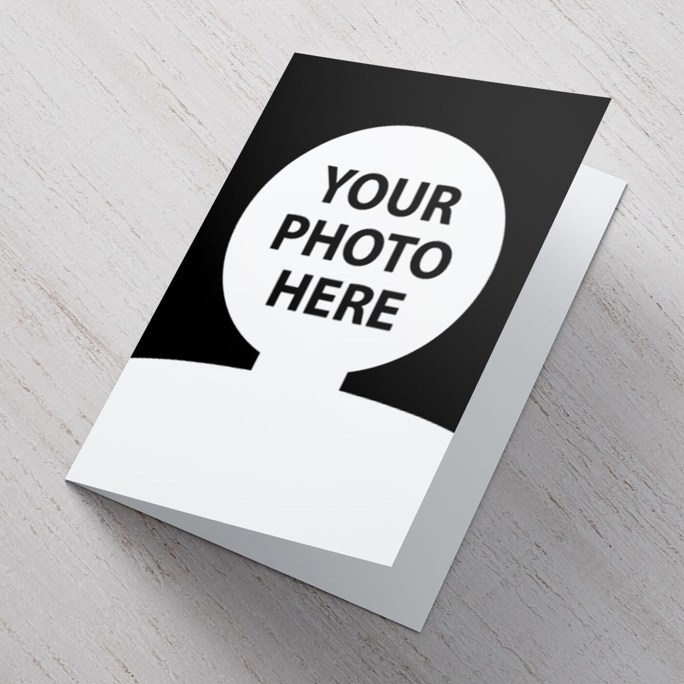 Photo Upload Card - Portrait Photo | GettingPersonal.co.uk