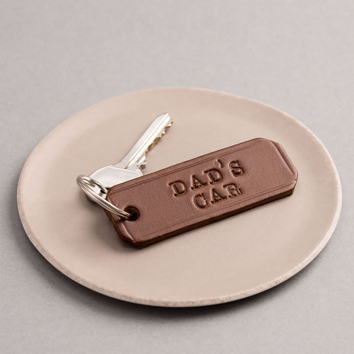 Personalised Posh Totty Designs Leather Key Fob | GettingPersonal.co.uk