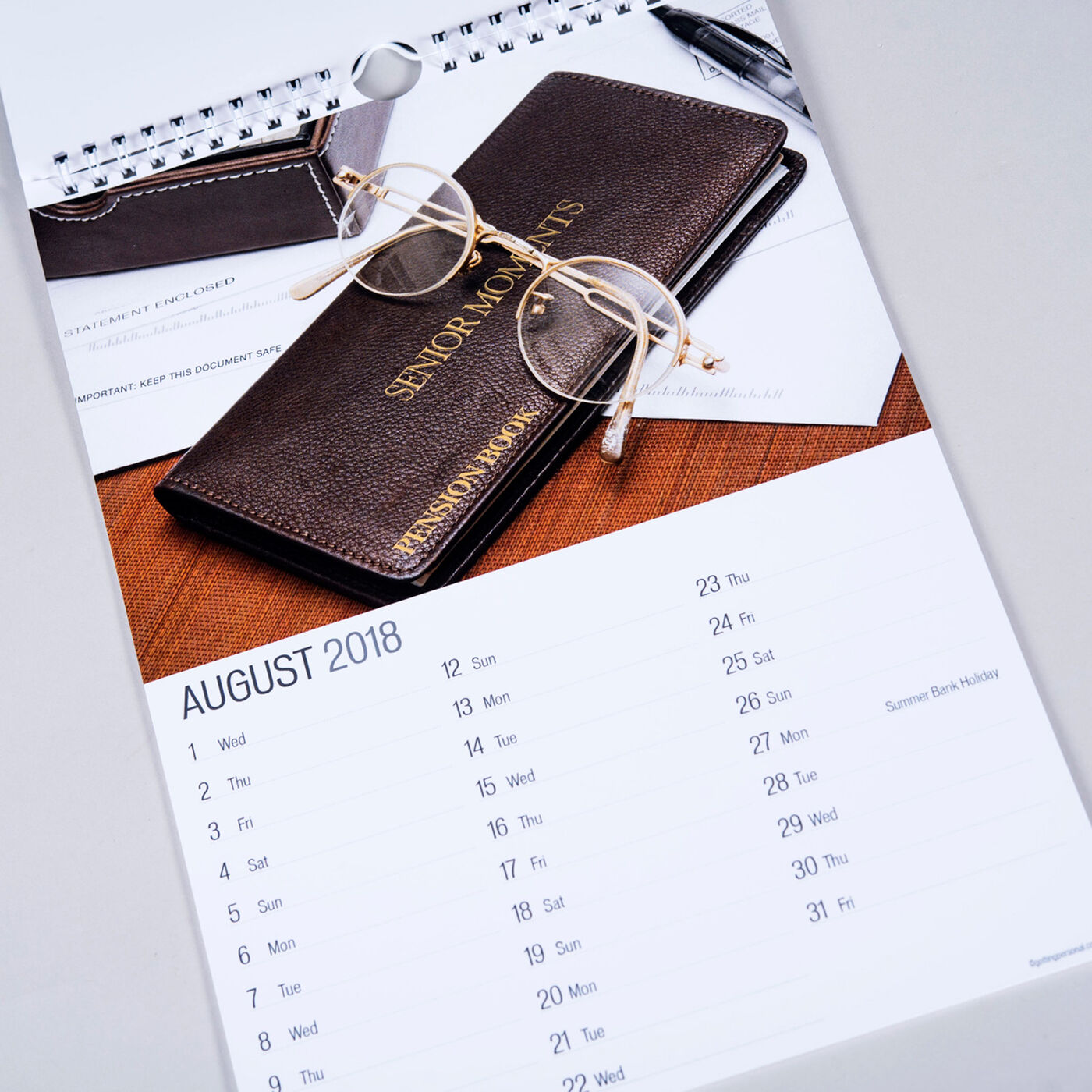 Personalised Calendar - Senior Moments Road Sign | Getting Personal