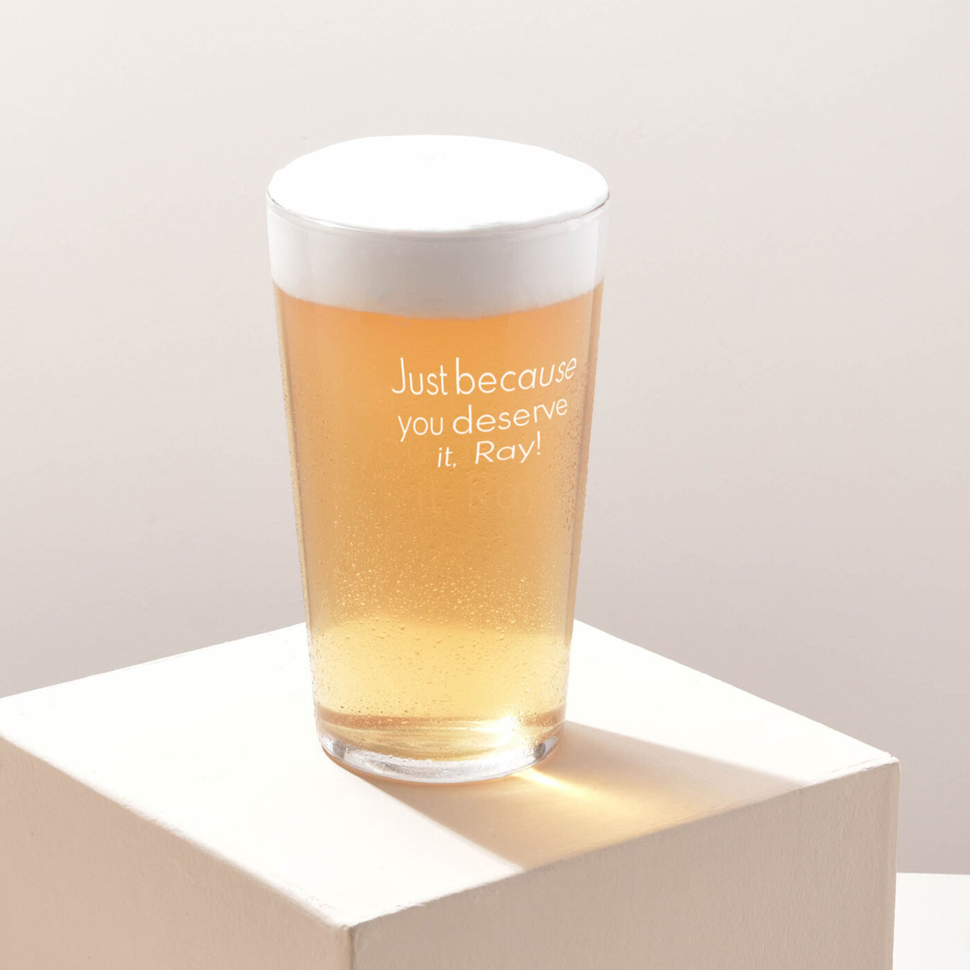 Personalised Pint Glass - Message | GettingPersonal