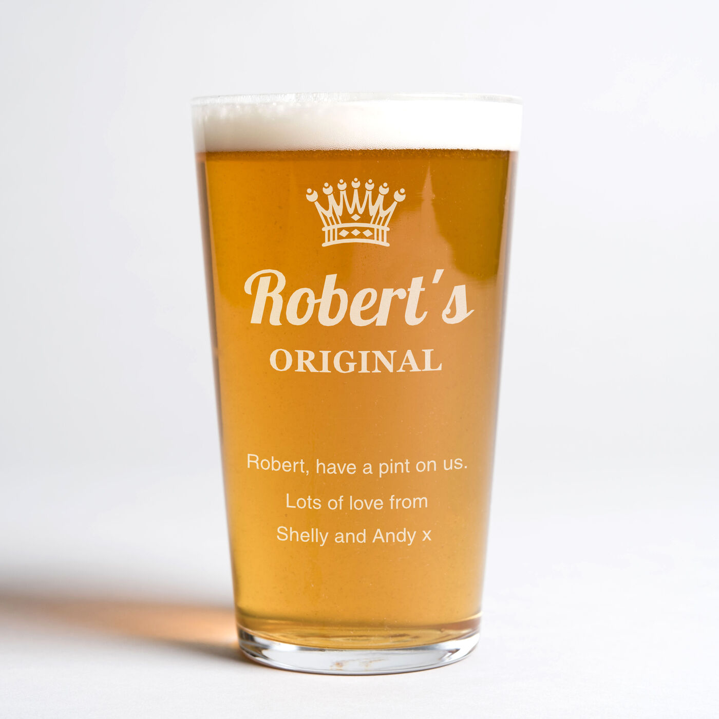 Personalised Pint Glass - Original | GettingPersonal.co.uk