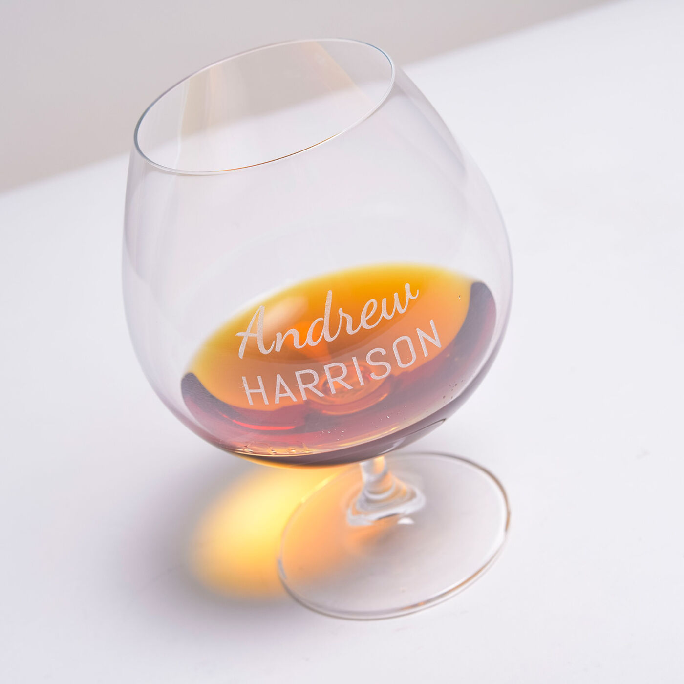 Personalised Balloon Brandy Glass - Name | GettingPersonal.co.uk