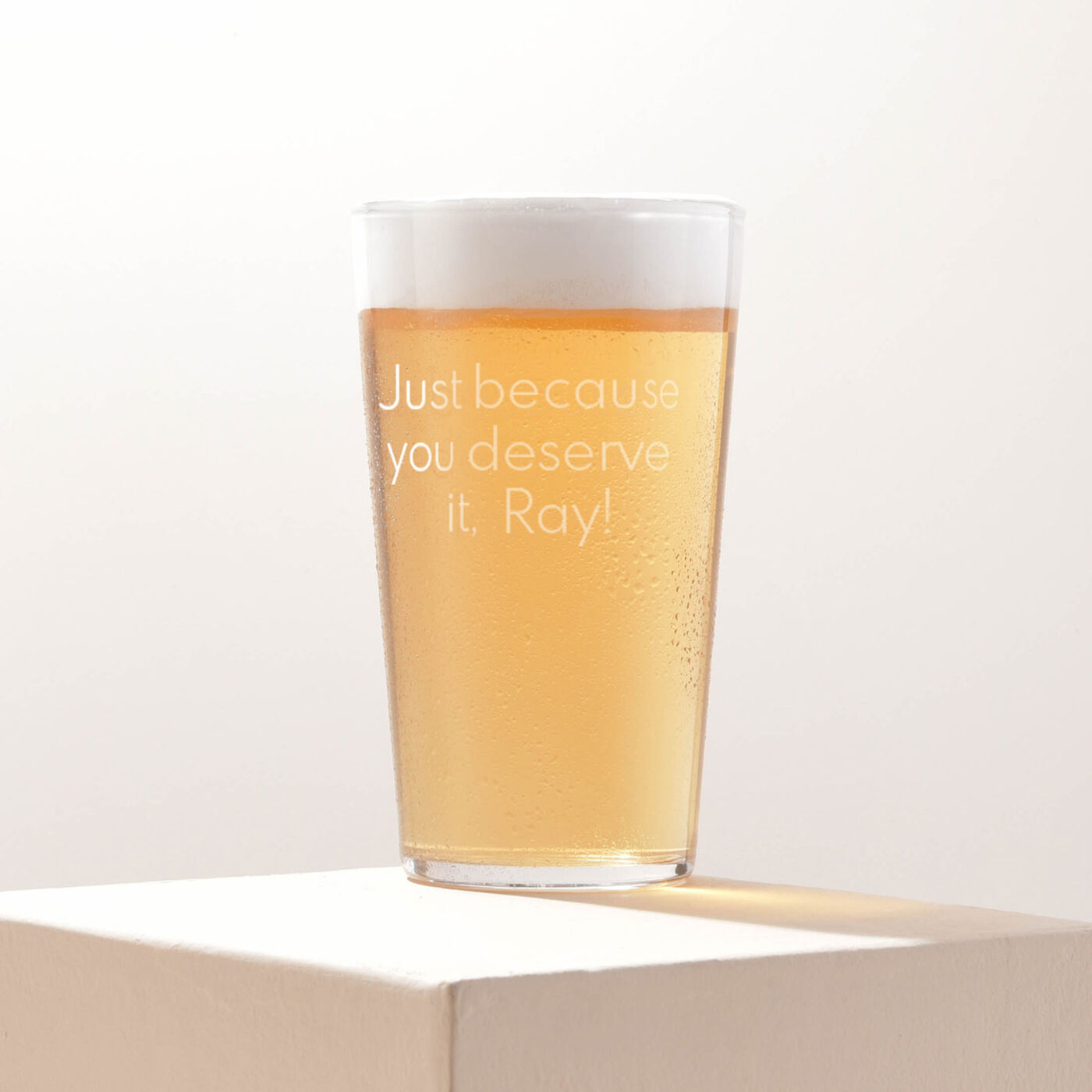 Personalised Pint Glass - Message | GettingPersonal