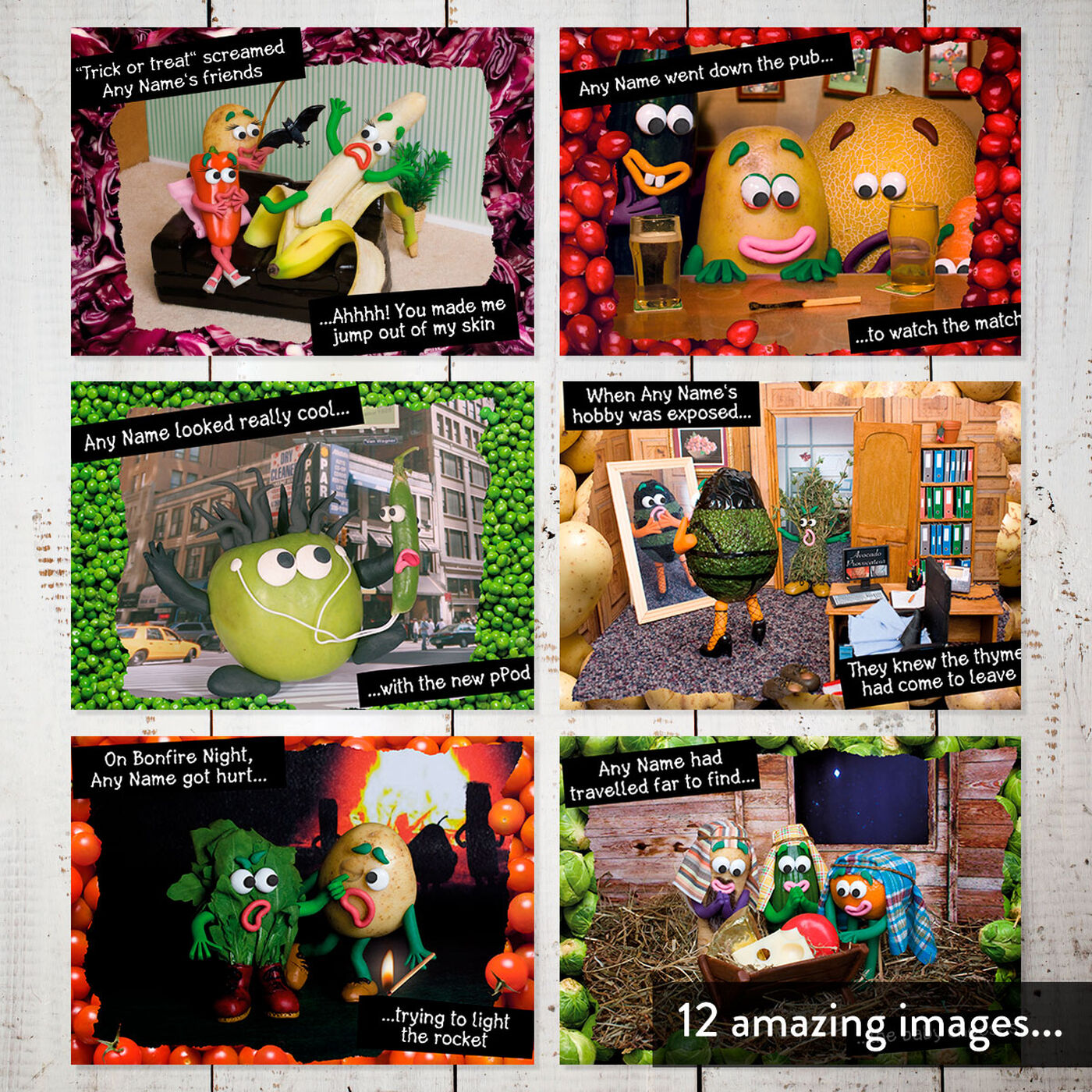 Personalised Violent Veg Calendar 2nd Edition | GettingPersonal.co.uk