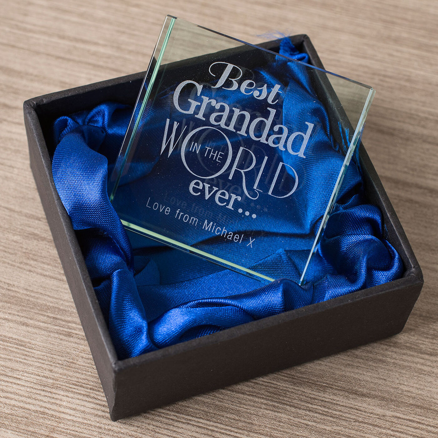 Personalised Glass Token - Best Grandad In The World Ever ...