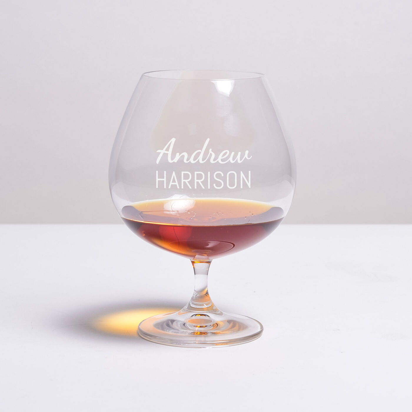 Personalised Balloon Brandy Glass - Name | GettingPersonal.co.uk