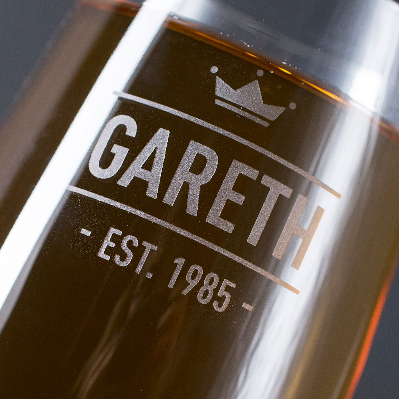 Personalised Cabernet Stem Beer Glass - Crown | GettingPersonal.co.uk