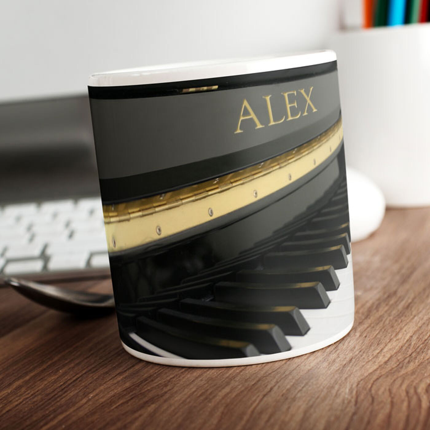 Personalised Piano Mug | GettingPersonal.co.uk
