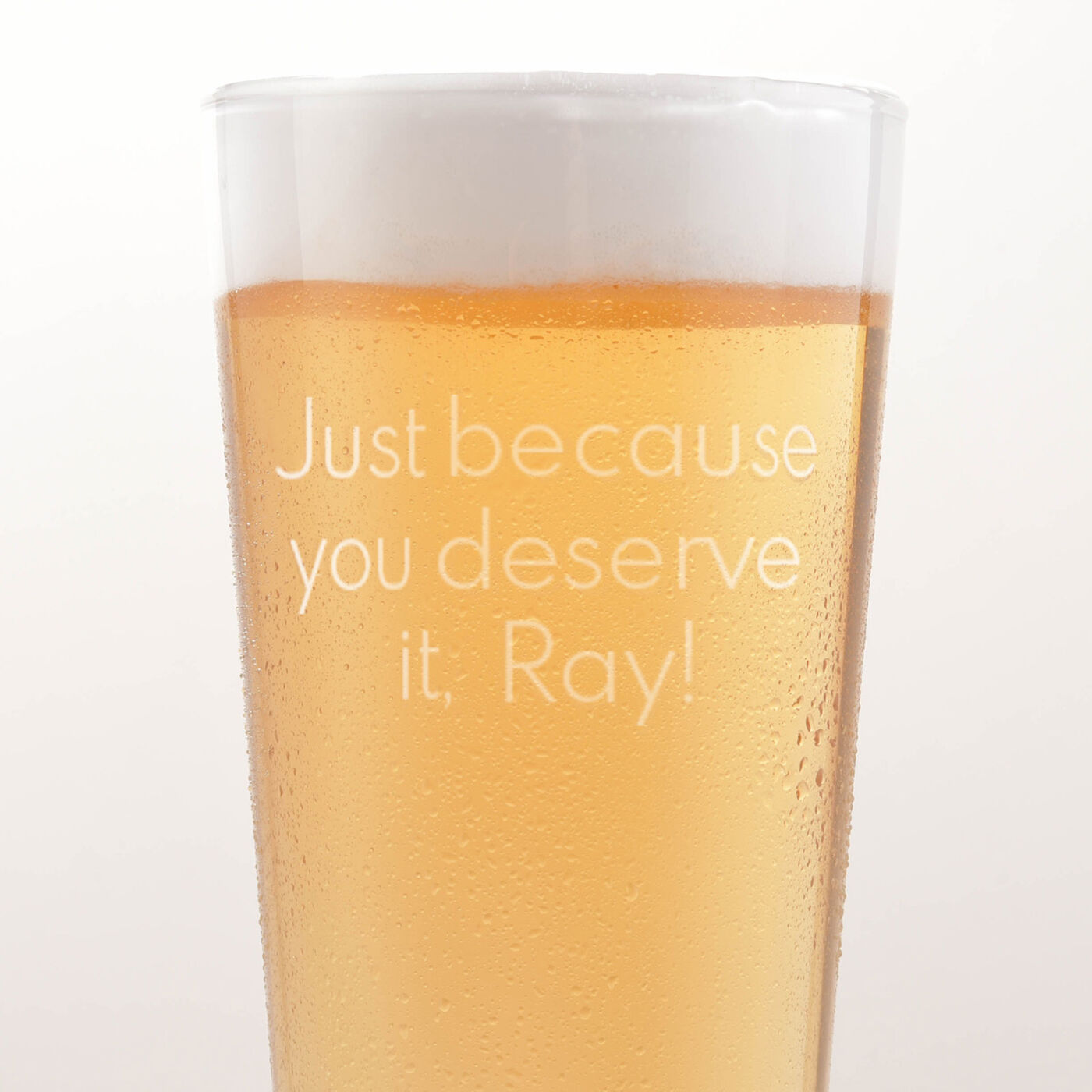 Personalised Pint Glass - Message | GettingPersonal