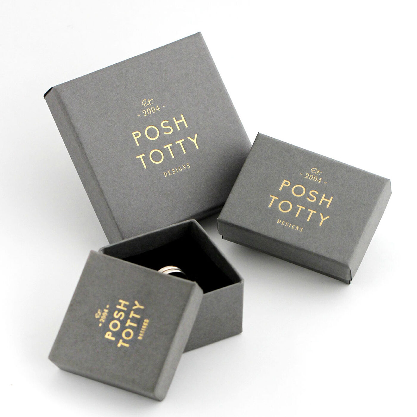 Personalised Posh Totty Designs Leather Key Fob | GettingPersonal.co.uk