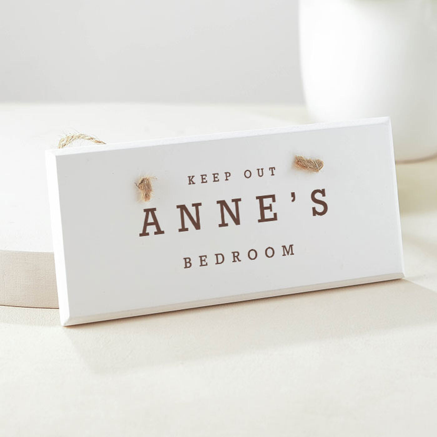 Create Your Own - Personalised Hanging White Wooden Sign | GettingPersonal