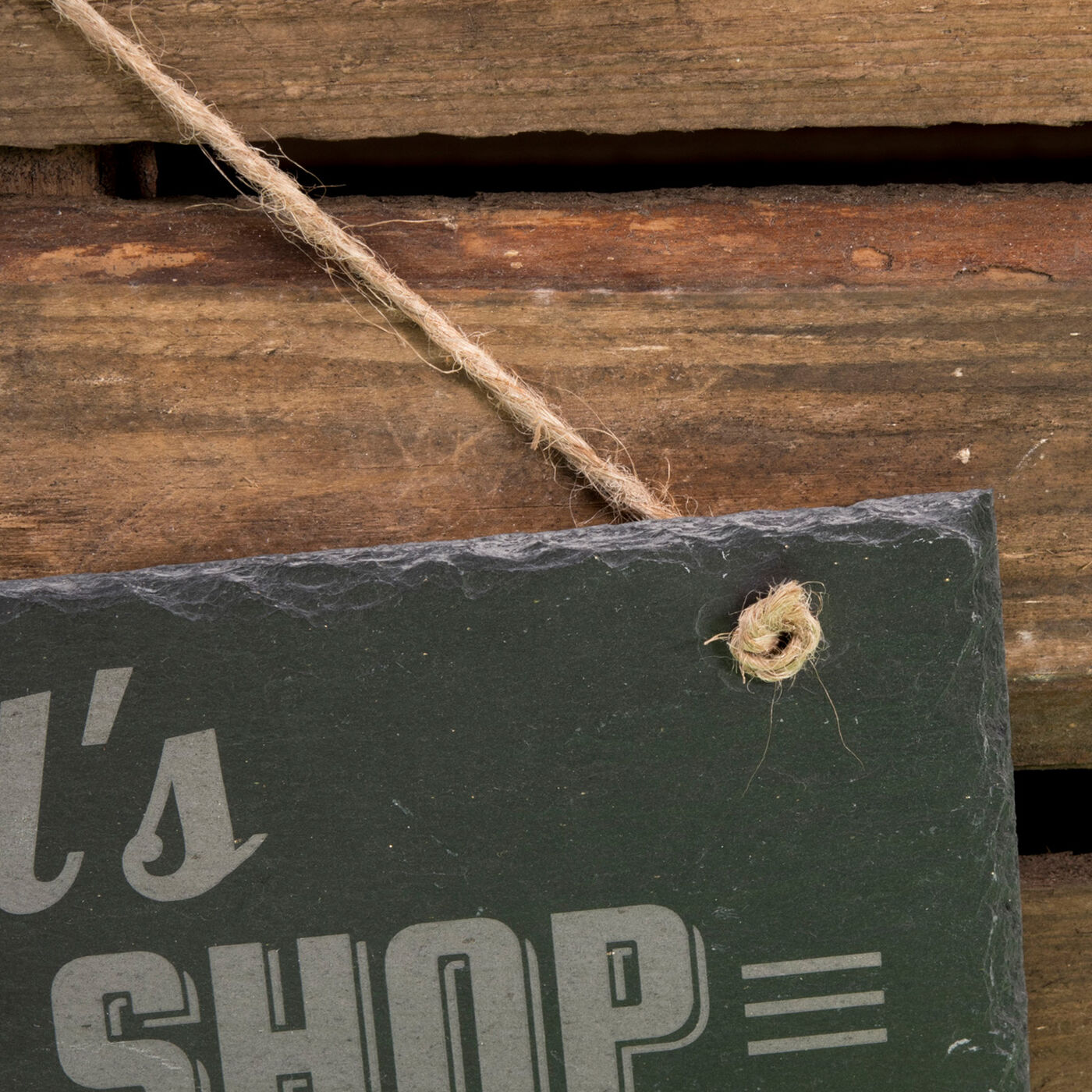 Personalised Hanging Slate Sign - Repair Shop | GettingPersonal.co.uk