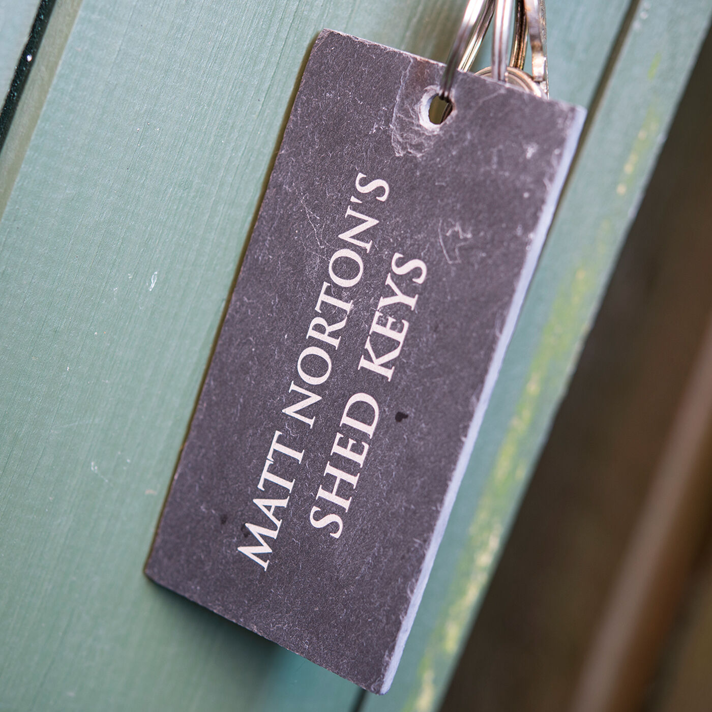 Personalised Slate Key Ring | GettingPersonal.co.uk