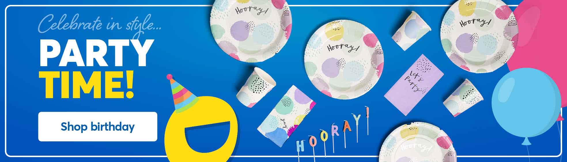 Party Decorations, Supplies & Accessories, Birthday Party Shop Online ...