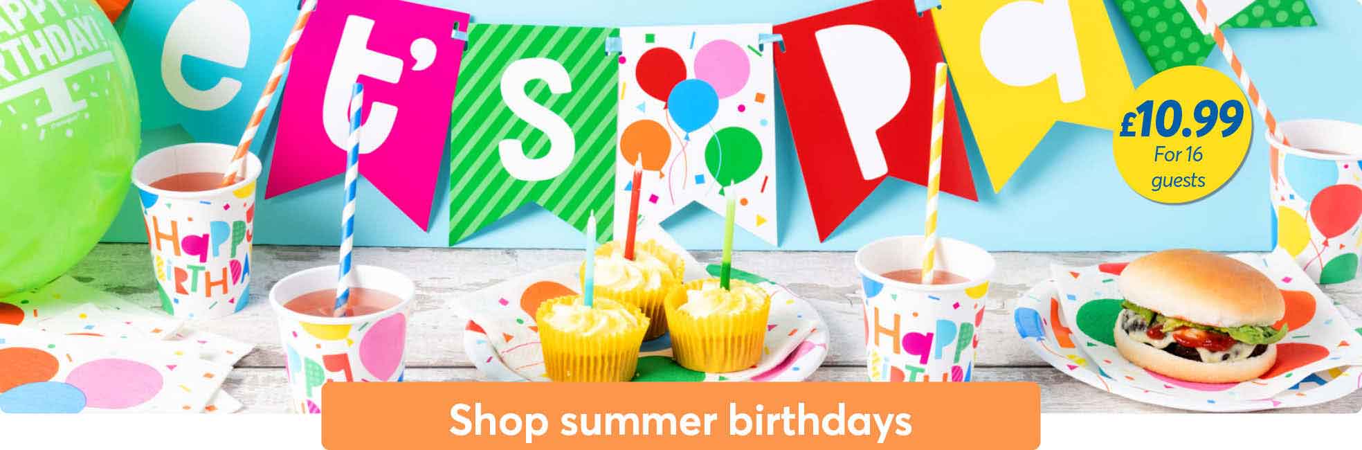 Party Decorations, Supplies & Accessories, Birthday Party Shop Online ...