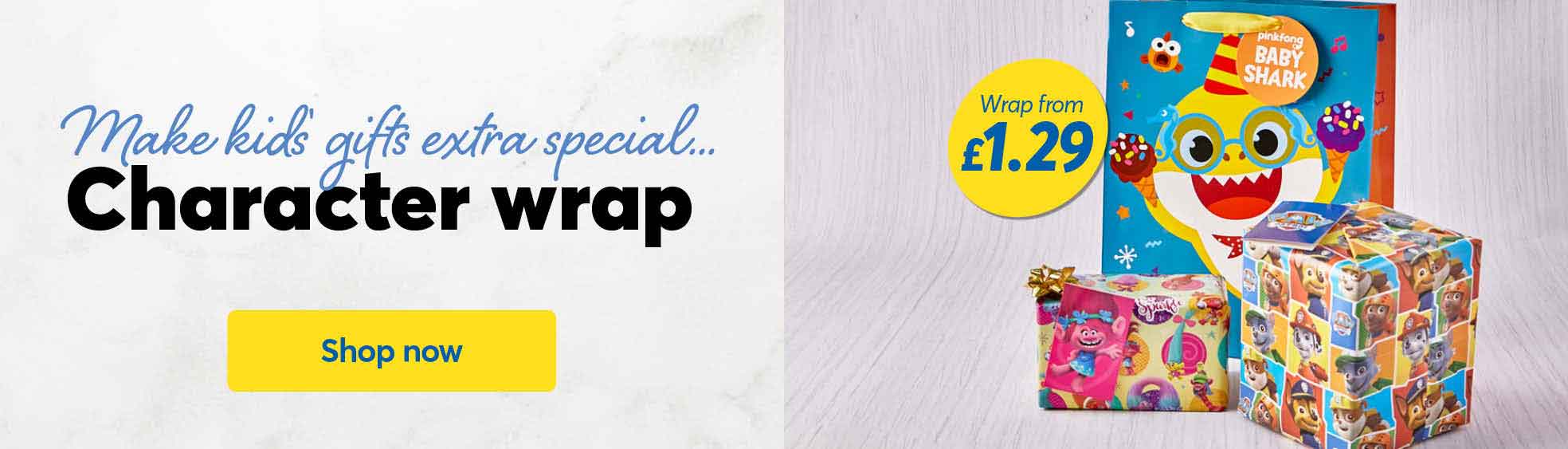 Wrapping Paper, Birthday Gift Wrap, Gift Bags & Boxes from 49p Online ...