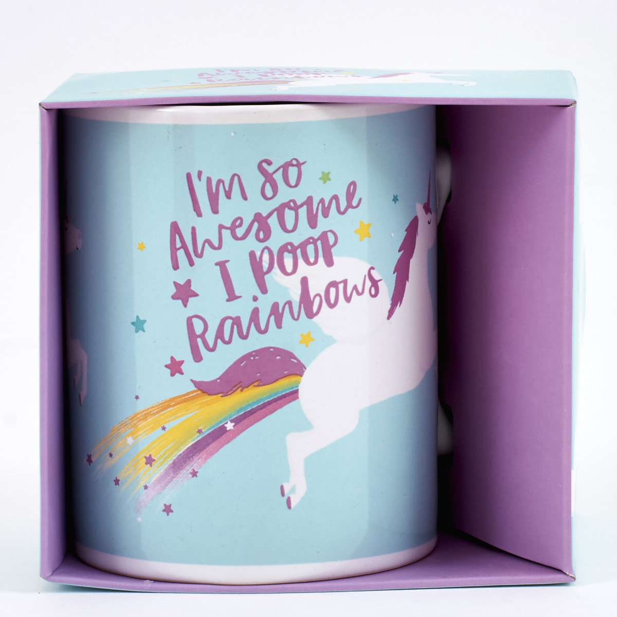 Buy "I'm So Awesome I Poop Rainbows"" Unicorn Mug" for GBP 3.99 | Card ...