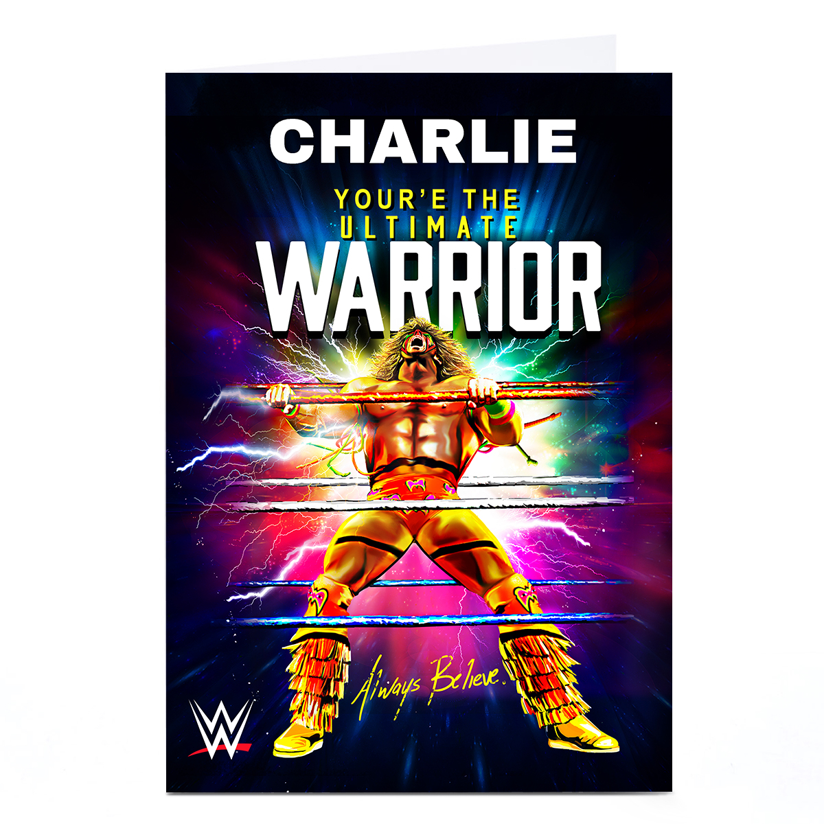 Buy Personalised WWE Birthday Card - Ultimate Warrior for GBP 1.79 ...