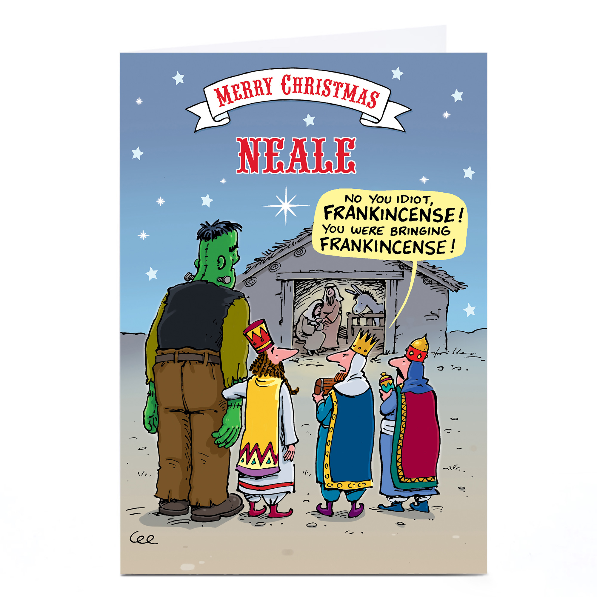 Buy Personalised Christmas Card - Frankenstein for GBP 1.79 | Card ...