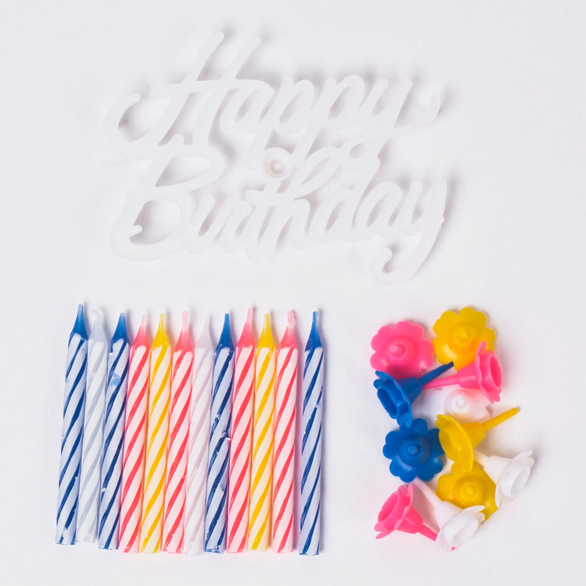 Buy Candy Stripe Birthday Candle Set, Pack Of 12 for GBP 0.59 | Card ...