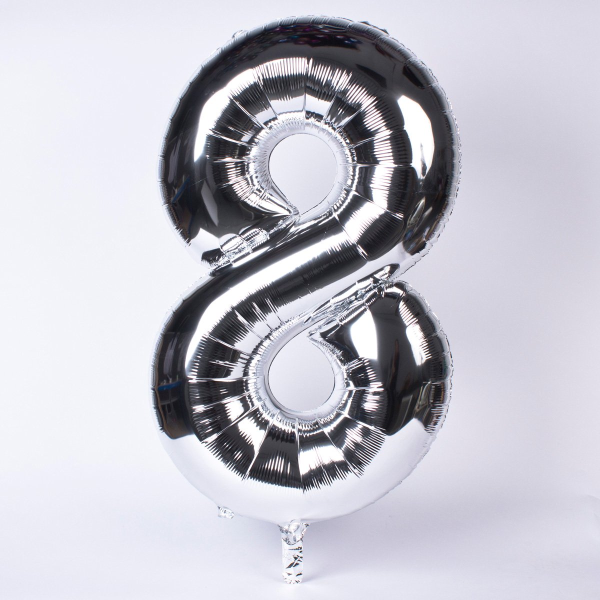 Buy Silver Number 8 Giant Foil Helium Balloon Inflated For Gbp 14 99
