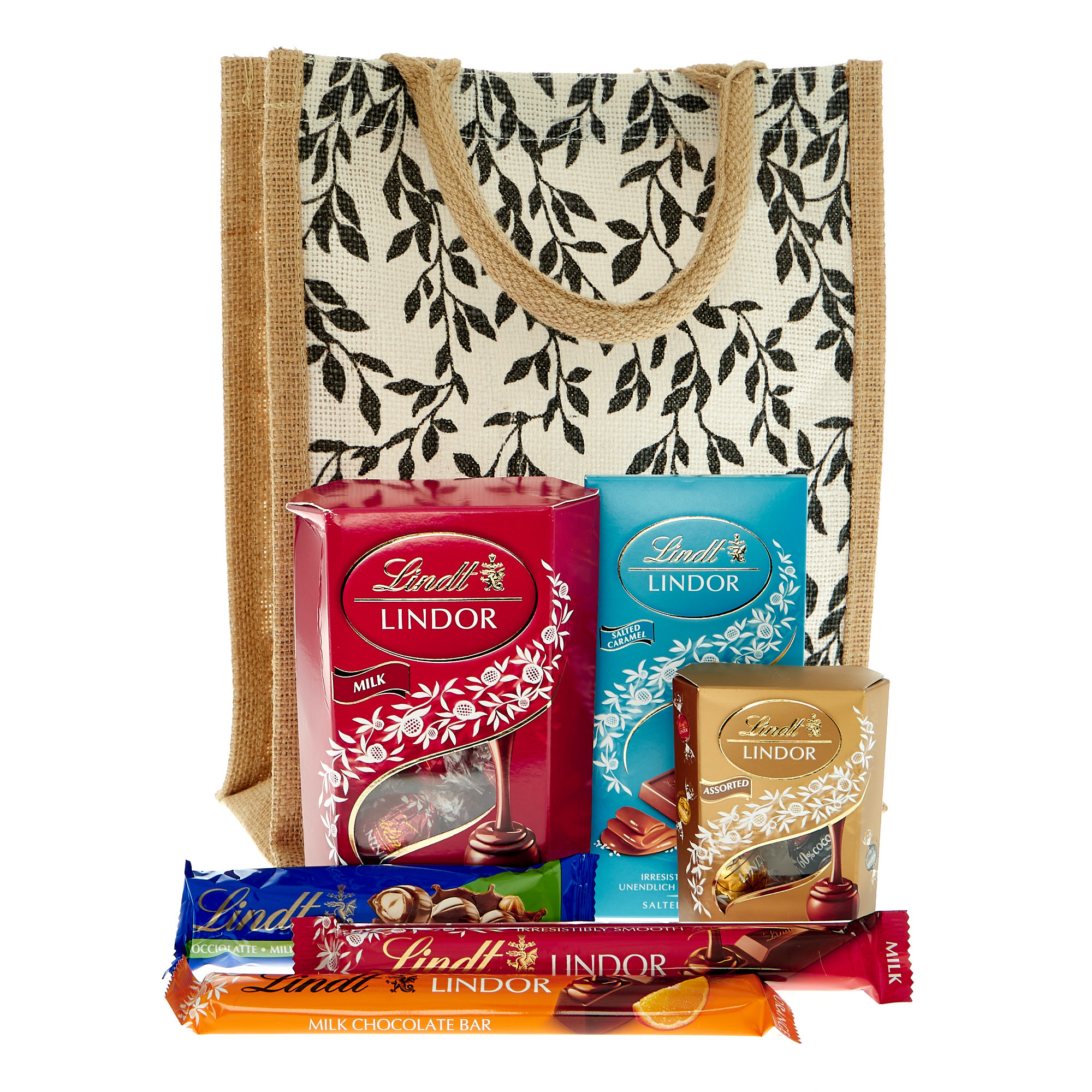 Buy Lindt Medium Jute Carrier Gift Set for GBP 16.99 | Card Factory UK