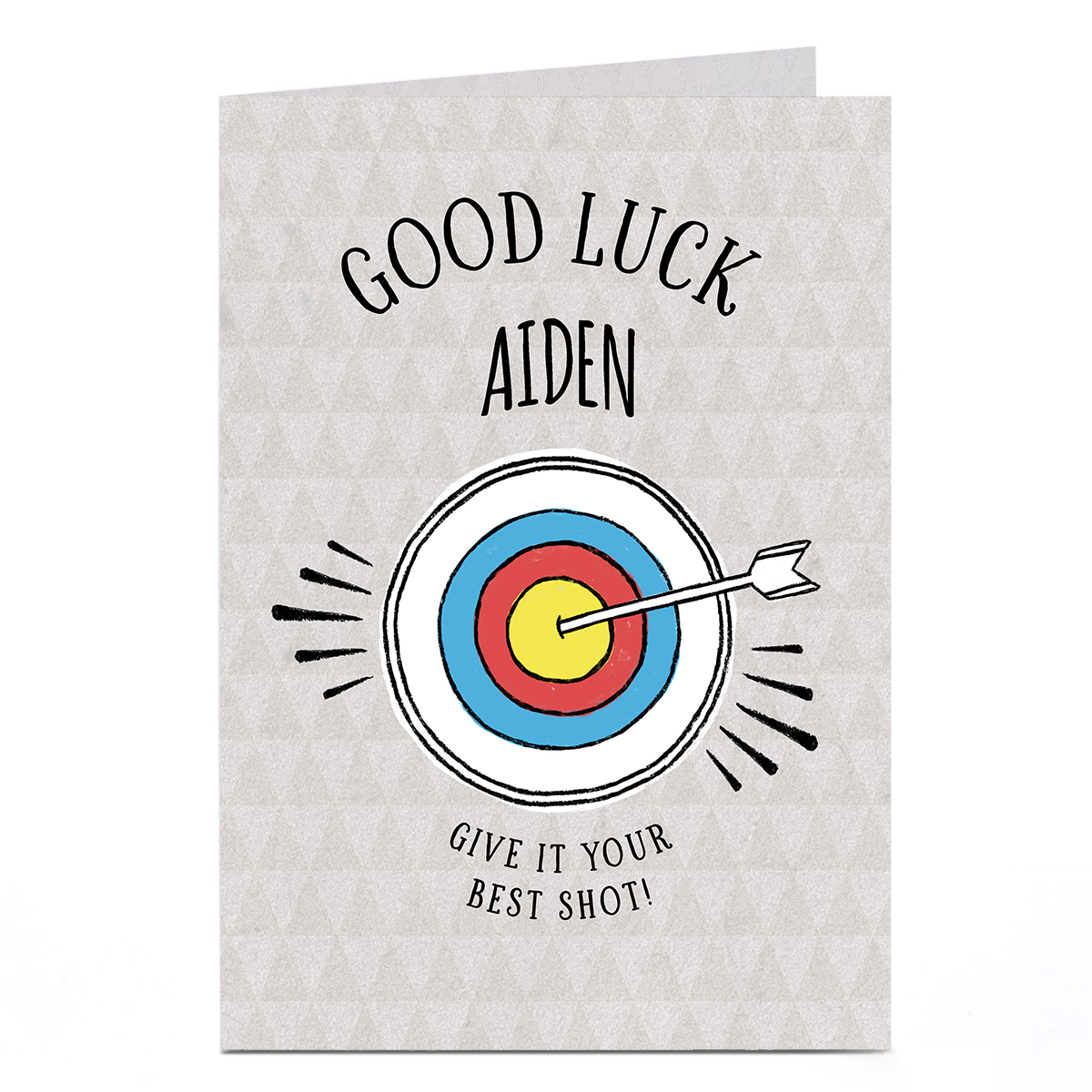 Buy Personalised Good Luck Card - Arrow for GBP 1.79 | Card Factory UK