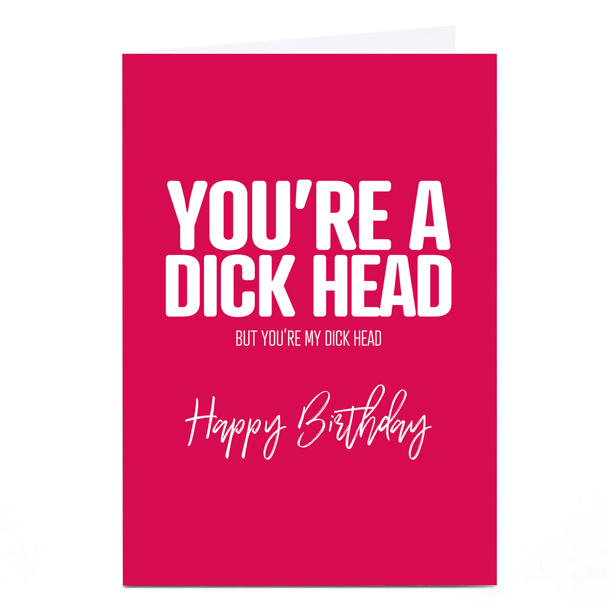 Buy Personalised Punk Birthday Card - You're A D*ckhead for GBP 2.29 ...