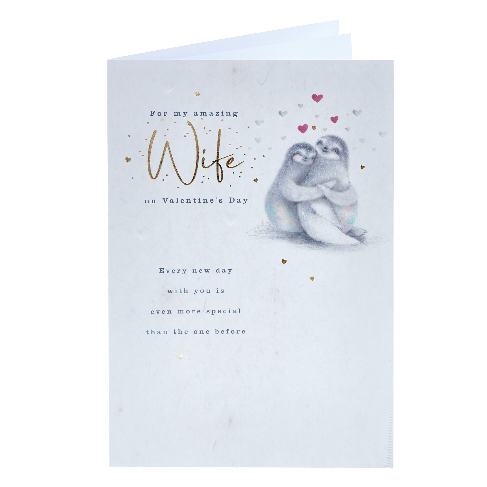 Buy Amazing Wife Sloths Valentine's Day Card for GBP 1.49 | Card Factory UK