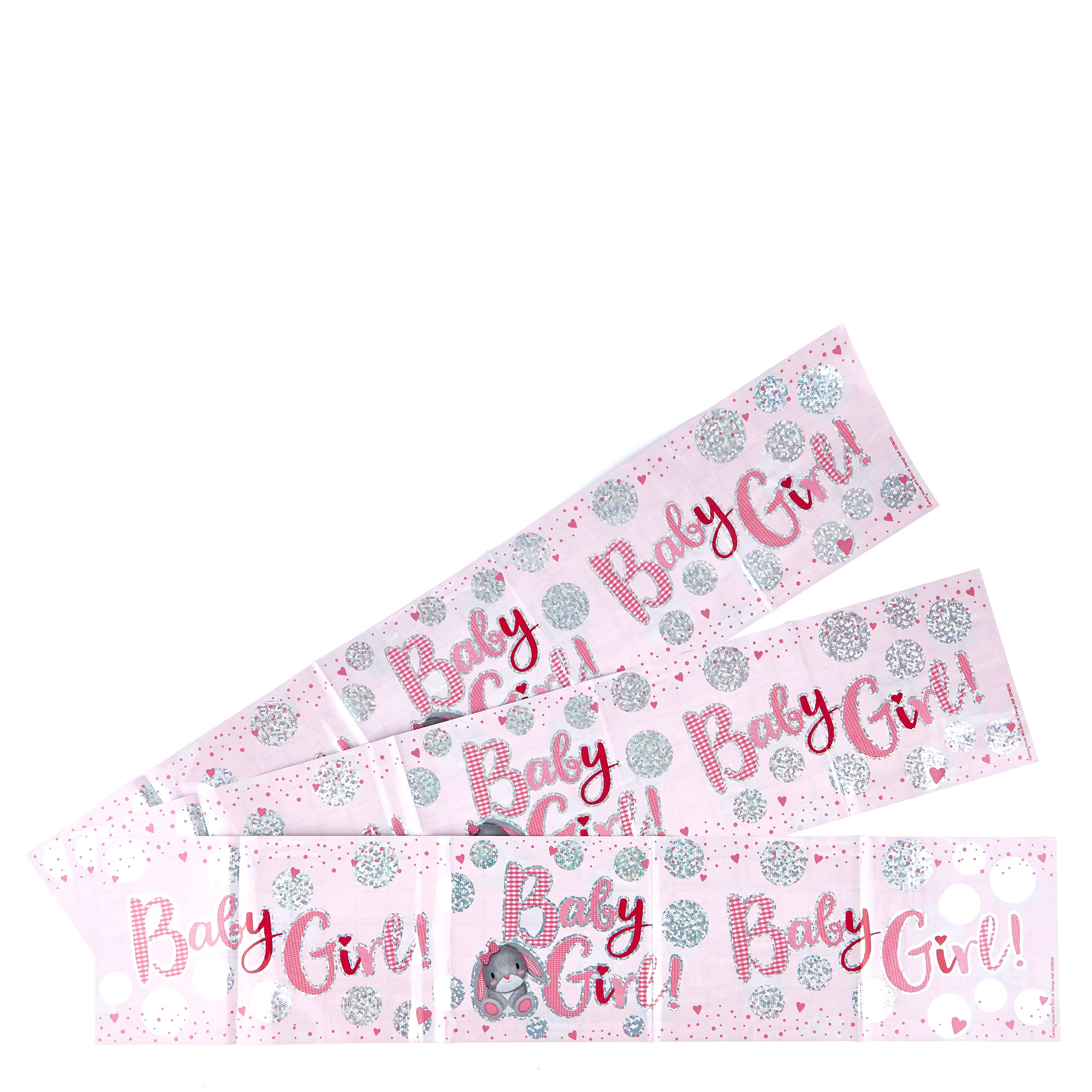 Buy Pink Baby Girl Party Banners - Pack Of 3 for GBP 0.99 | Card Factory UK