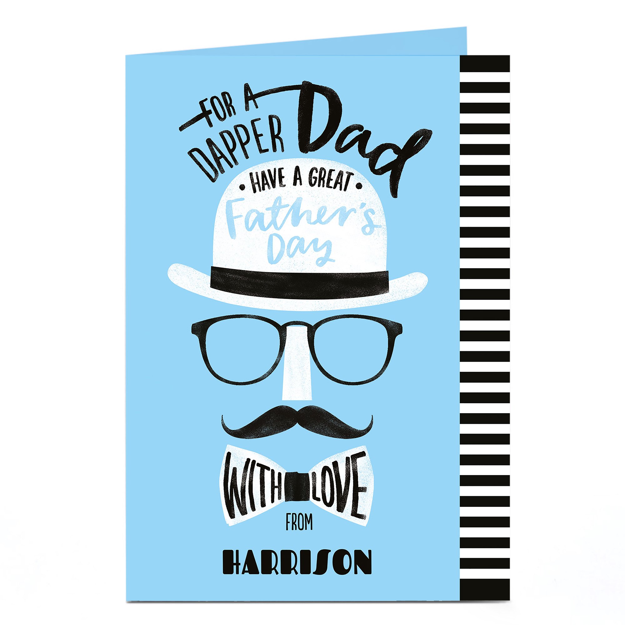 Buy Personalised Fathers Day Card Dapper Dad For Gbp 1 79 Card