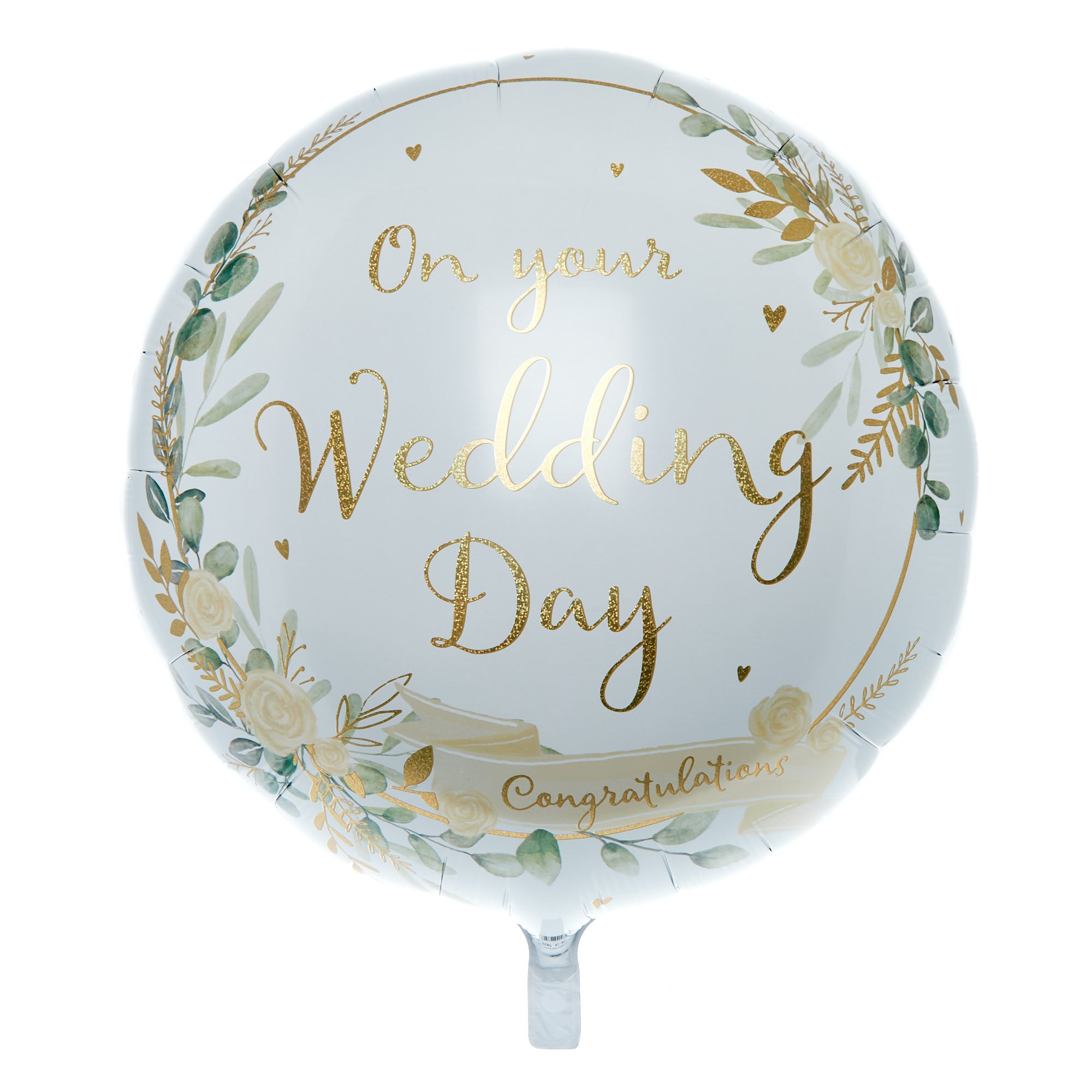 Buy On Your Wedding Day Congratulations 31-Inch Foil Helium Balloon for ...