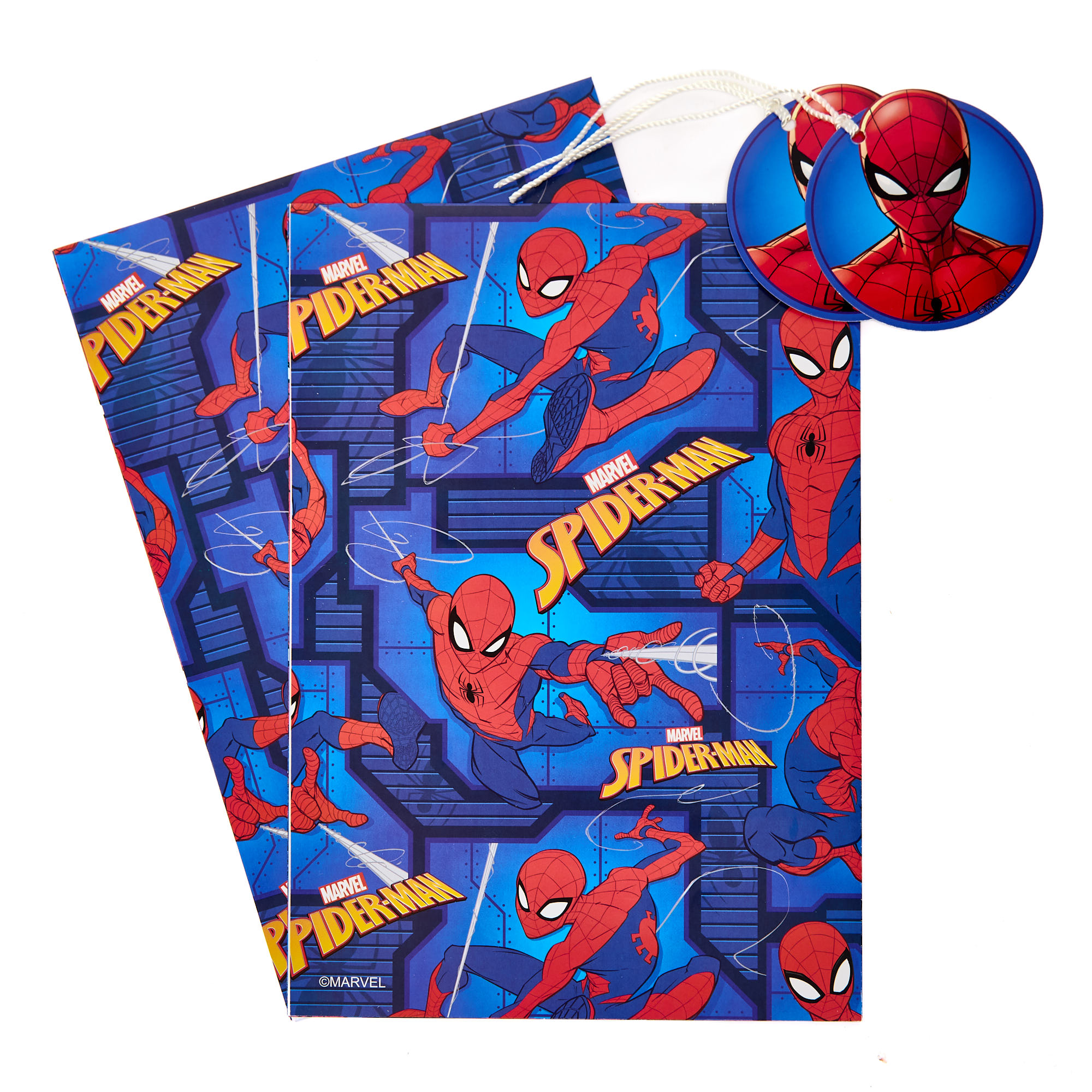 Buy Spider-Man Wrapping Paper - 2 Sheets & 2 Tags for GBP 1.79 | Card ...