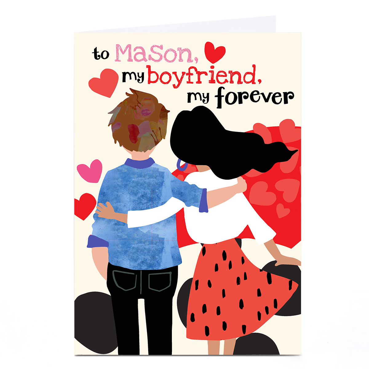 Buy Personalised Bev Hopwood Valentine's Day Card - Boyfriend Forever ...
