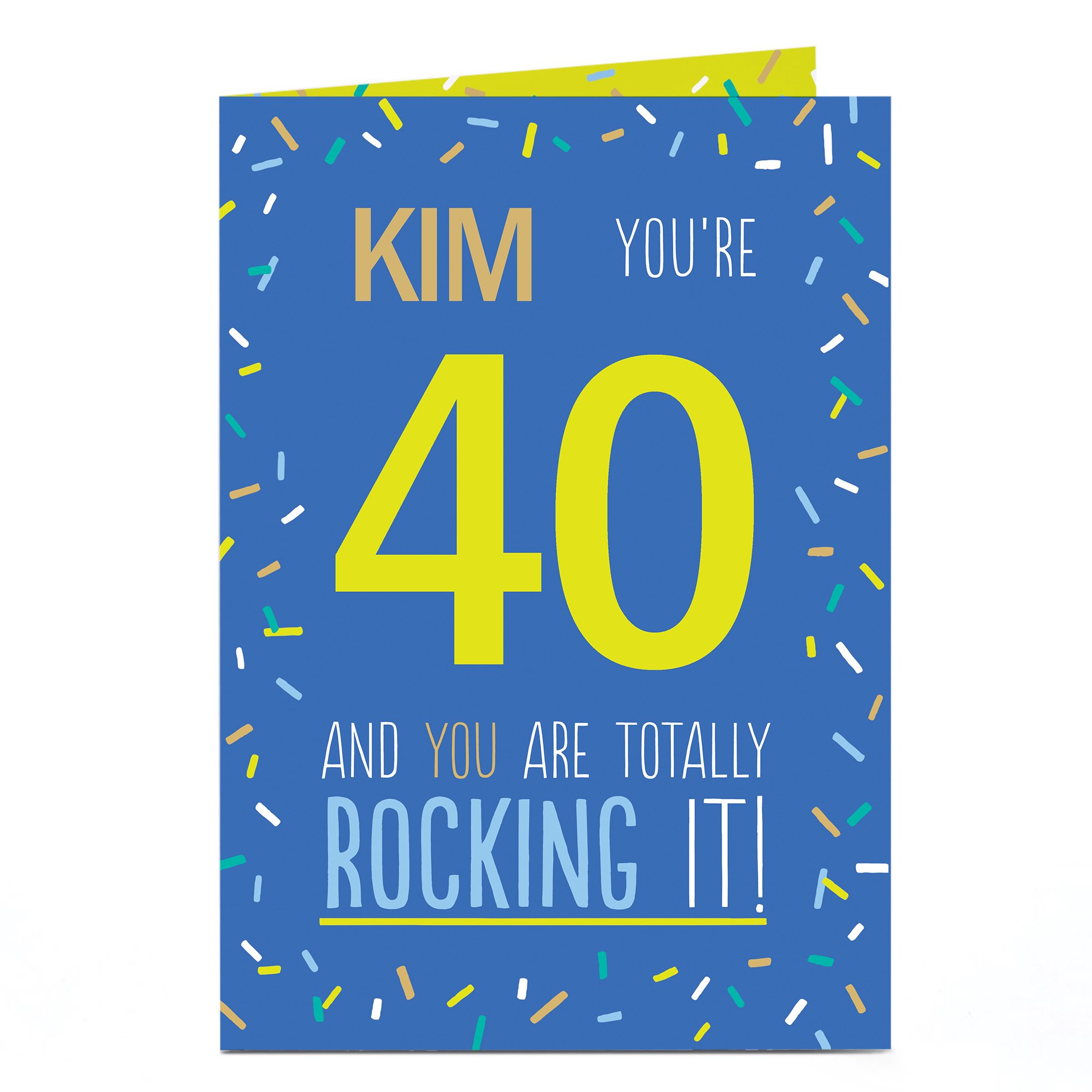Buy Personalised Birthday Card - Totally Rocking It, Editable Age for ...