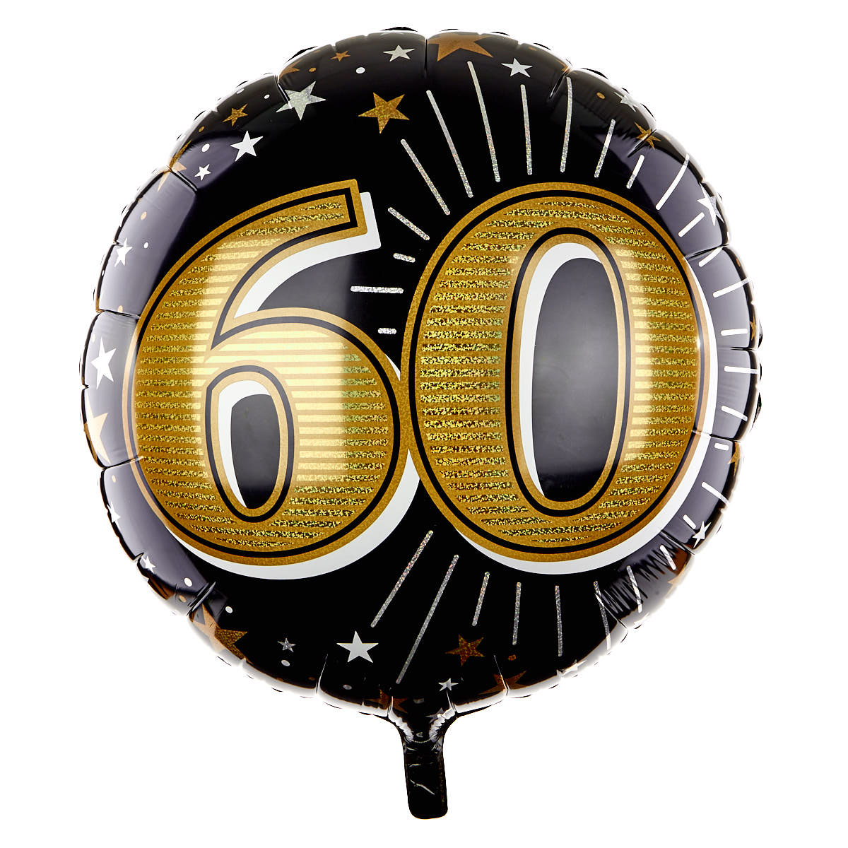 Buy 31 Inch Foil Balloon - Age 60 Gold 16450 for GBP 4.99 | Card Factory UK