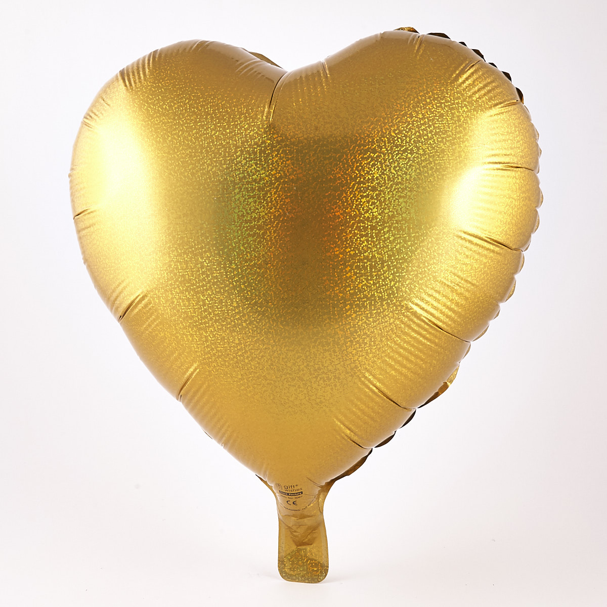 Buy Gold Holographic Foil Heart Balloon for GBP 1.49 | Card Factory UK
