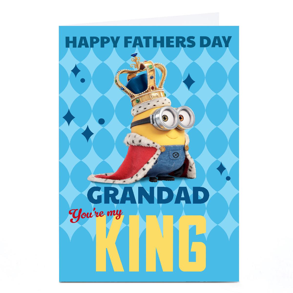 Buy Personalised Minions Father's Day Card - You're my King for GBP 2. ...