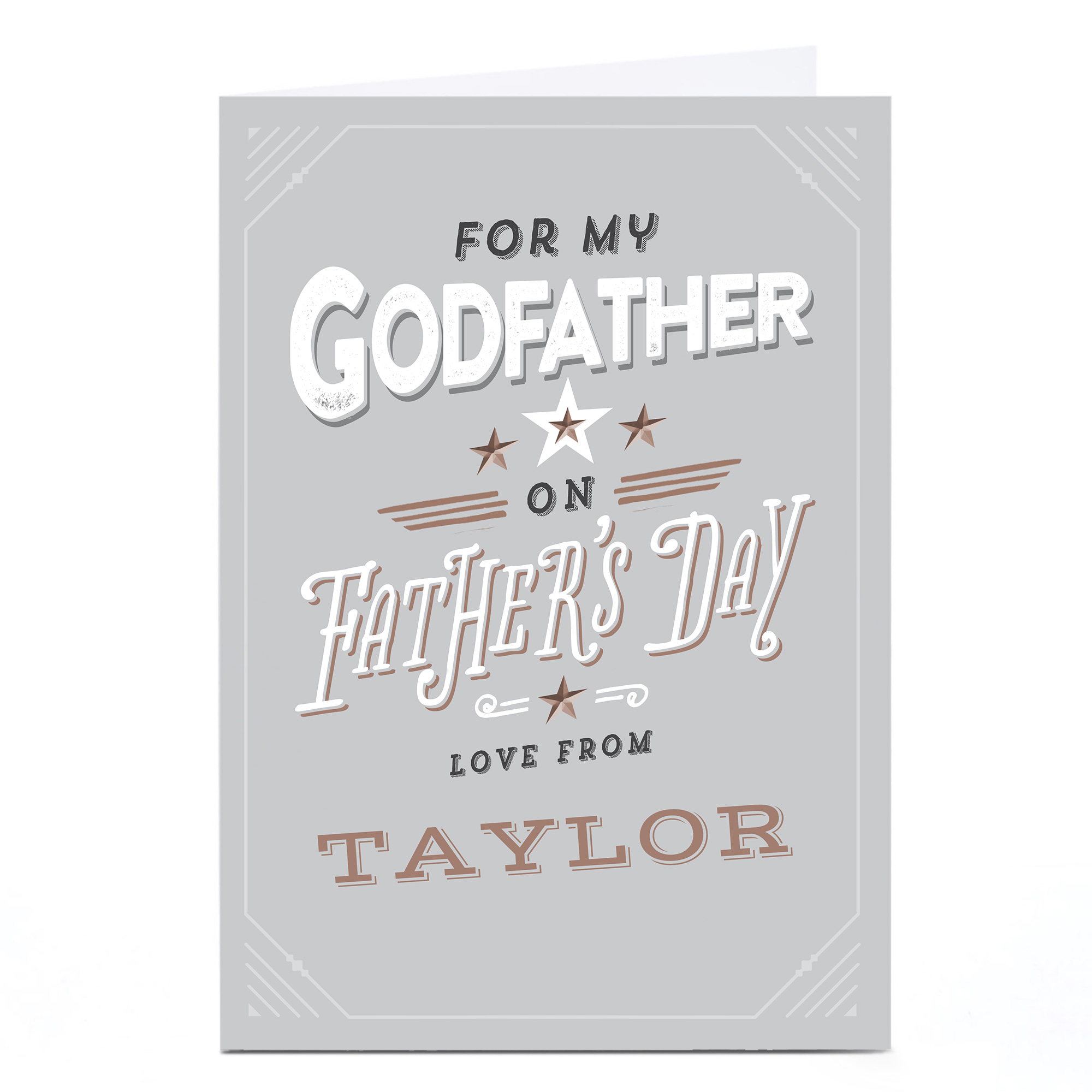 Buy Personalised Father's Day Card - For My Godfather for GBP 1.79 ...