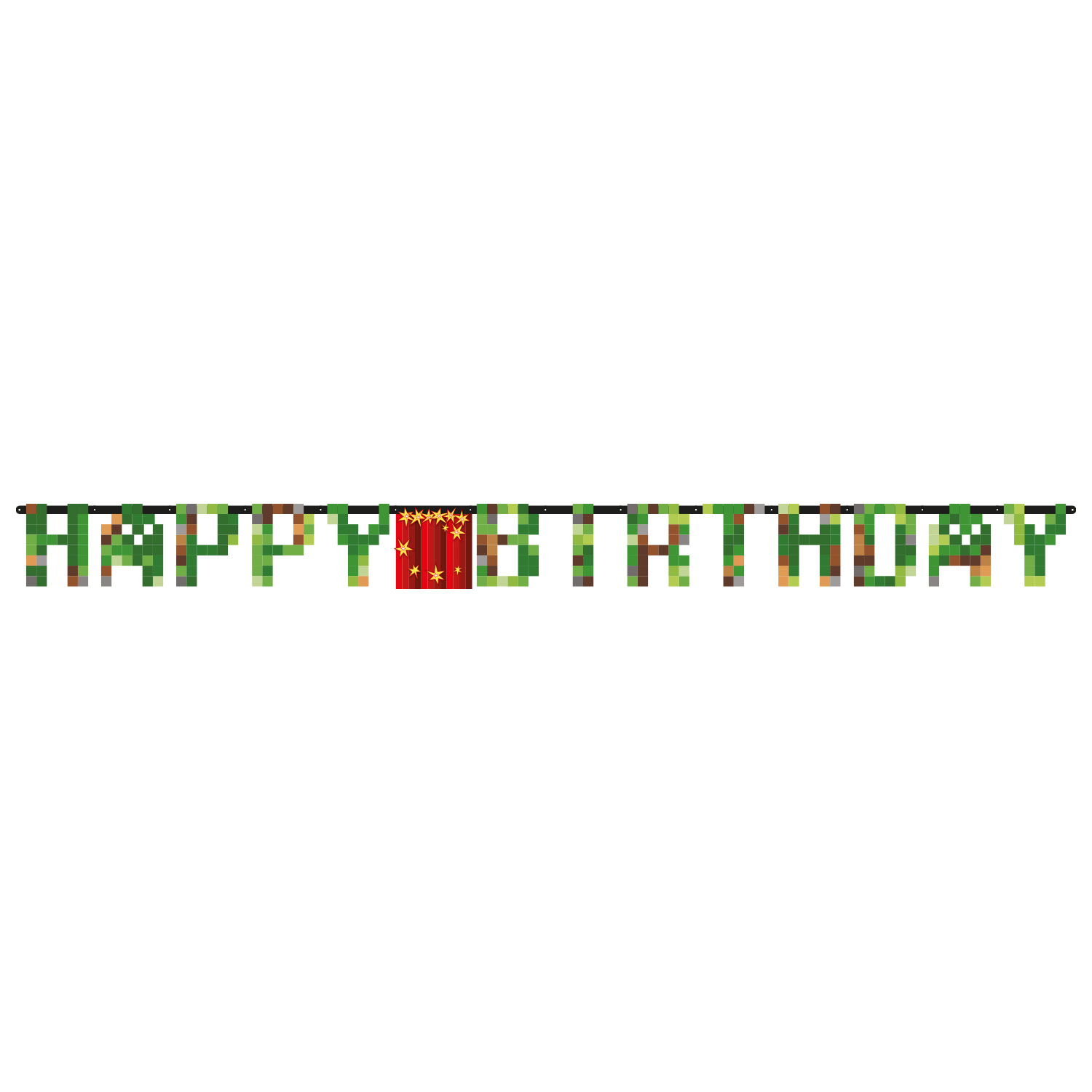Buy TNT Minecraft Happy Birthday Letter Banner for GBP 2.49 | Card ...