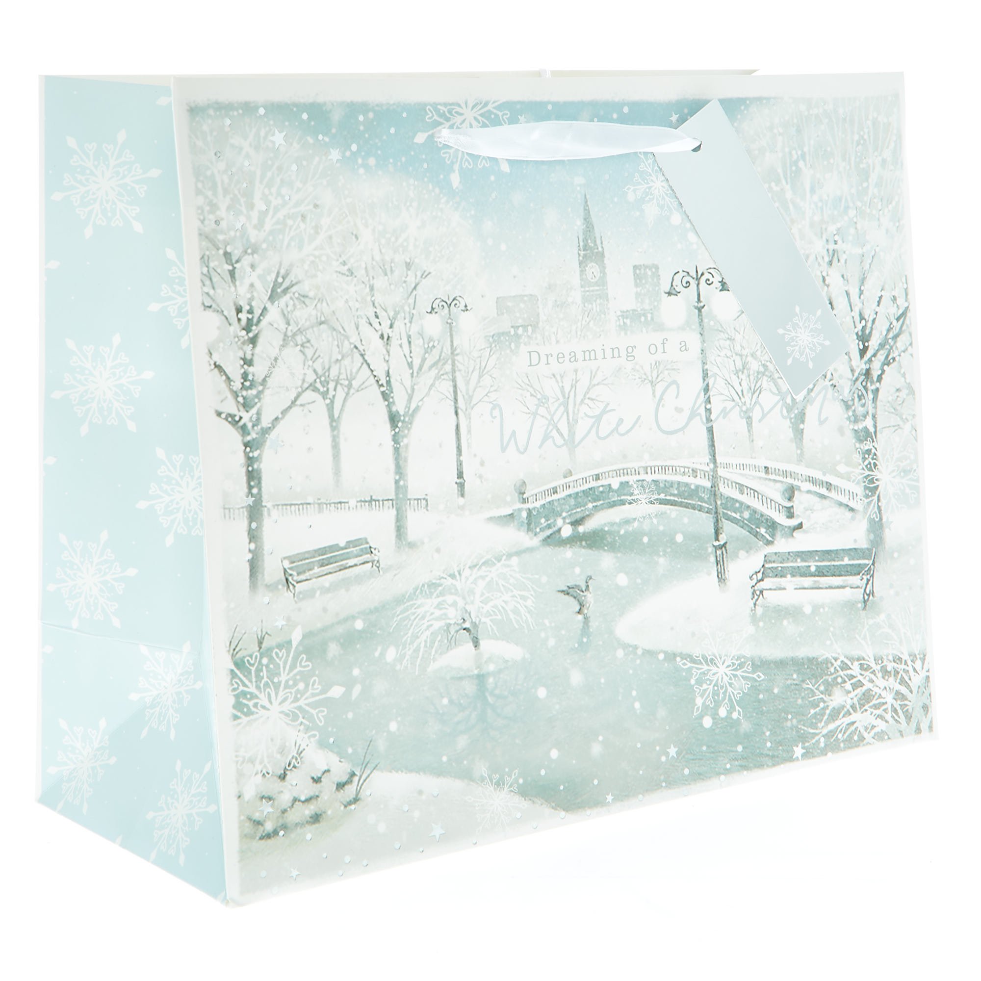 Buy Large Landscape Dreaming of a White Christmas Gift Bag for GBP 0.74 ...