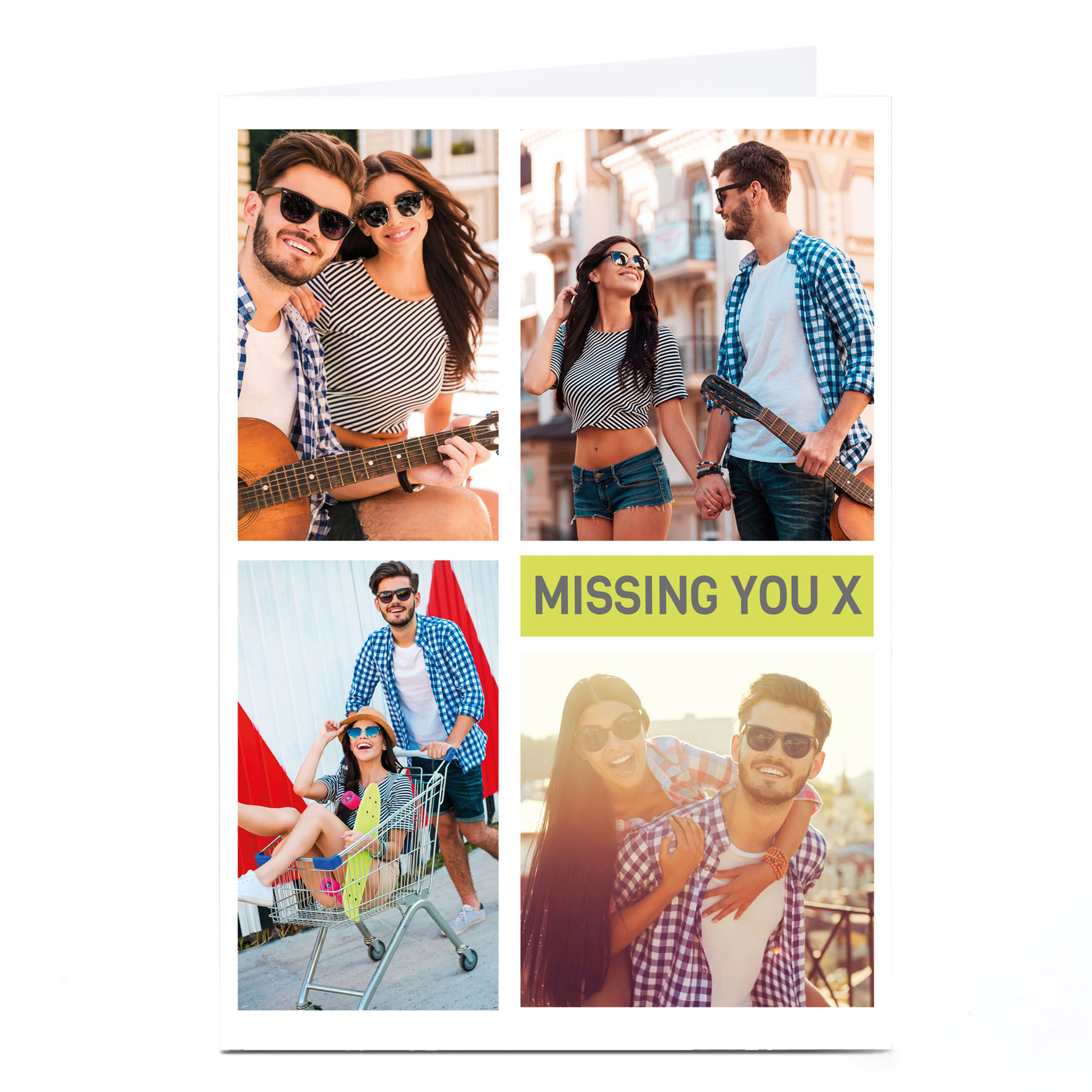 Buy Photo Card - 4 Photos, Any Message for GBP 1.79 | Card Factory UK