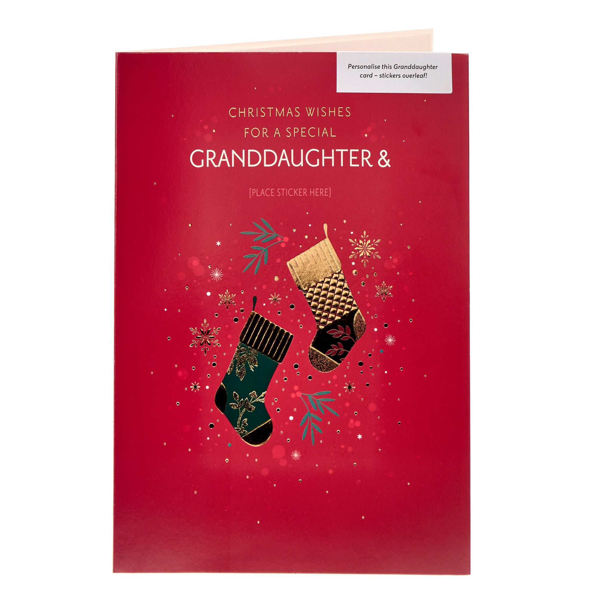 Buy Granddaughter & Partner Christmas Card With Recipient Stickers for ...