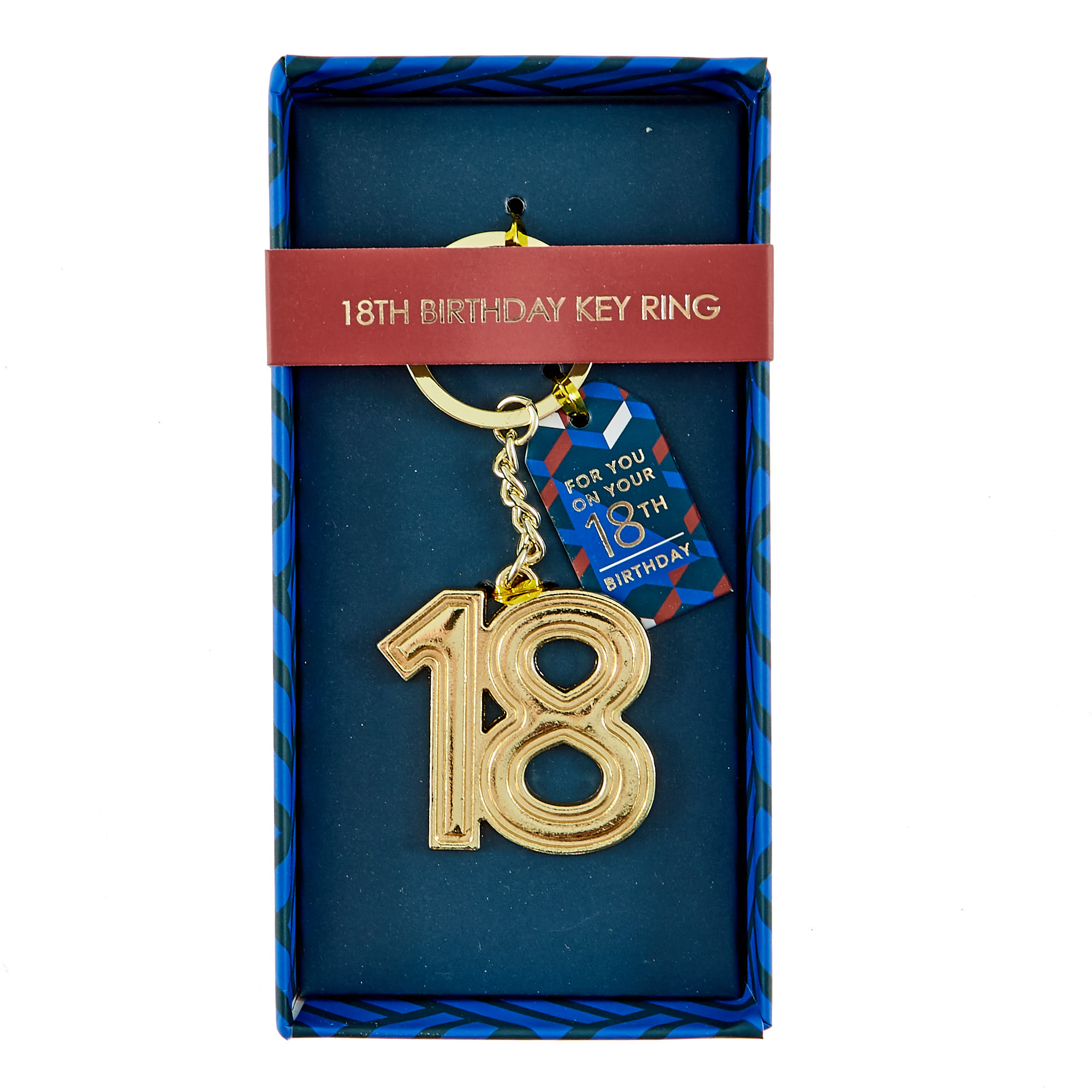 Buy Blue 18th Birthday Keyring For GBP 1 99 Card Factory UK