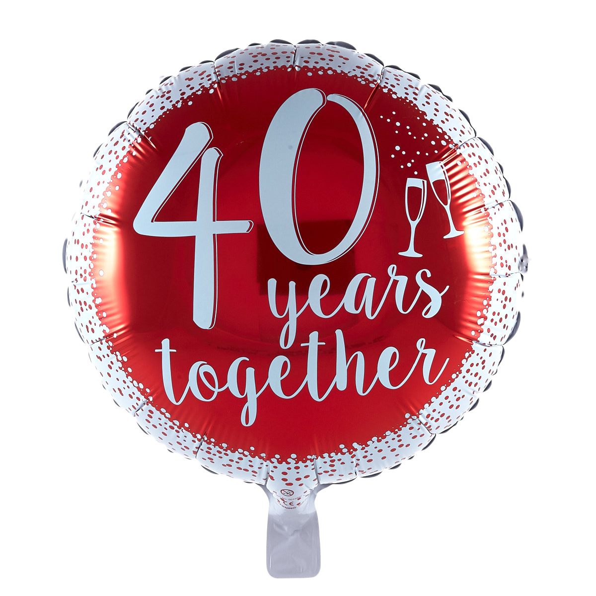 Buy 40 Years Together Anniversary Foil Helium Balloon for GBP 2.49 ...