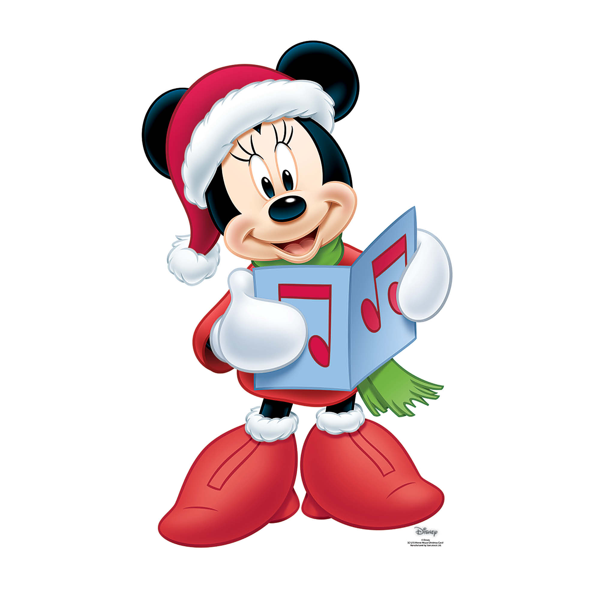 Buy Minnie Mouse Christmas Carols Cardboard Cutout for GBP 22.99 | Card ...